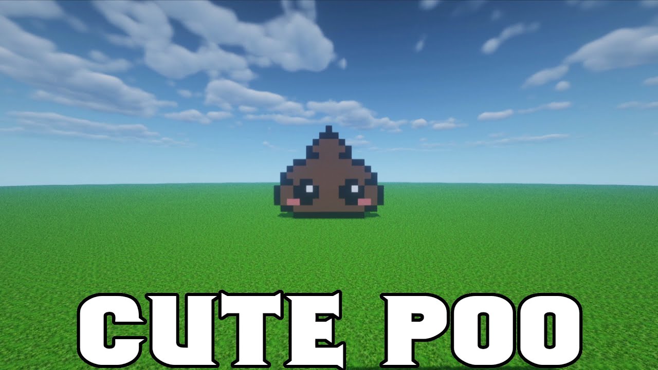 Cute Poo - Minecraft Pixel Art [#28] - YouTube