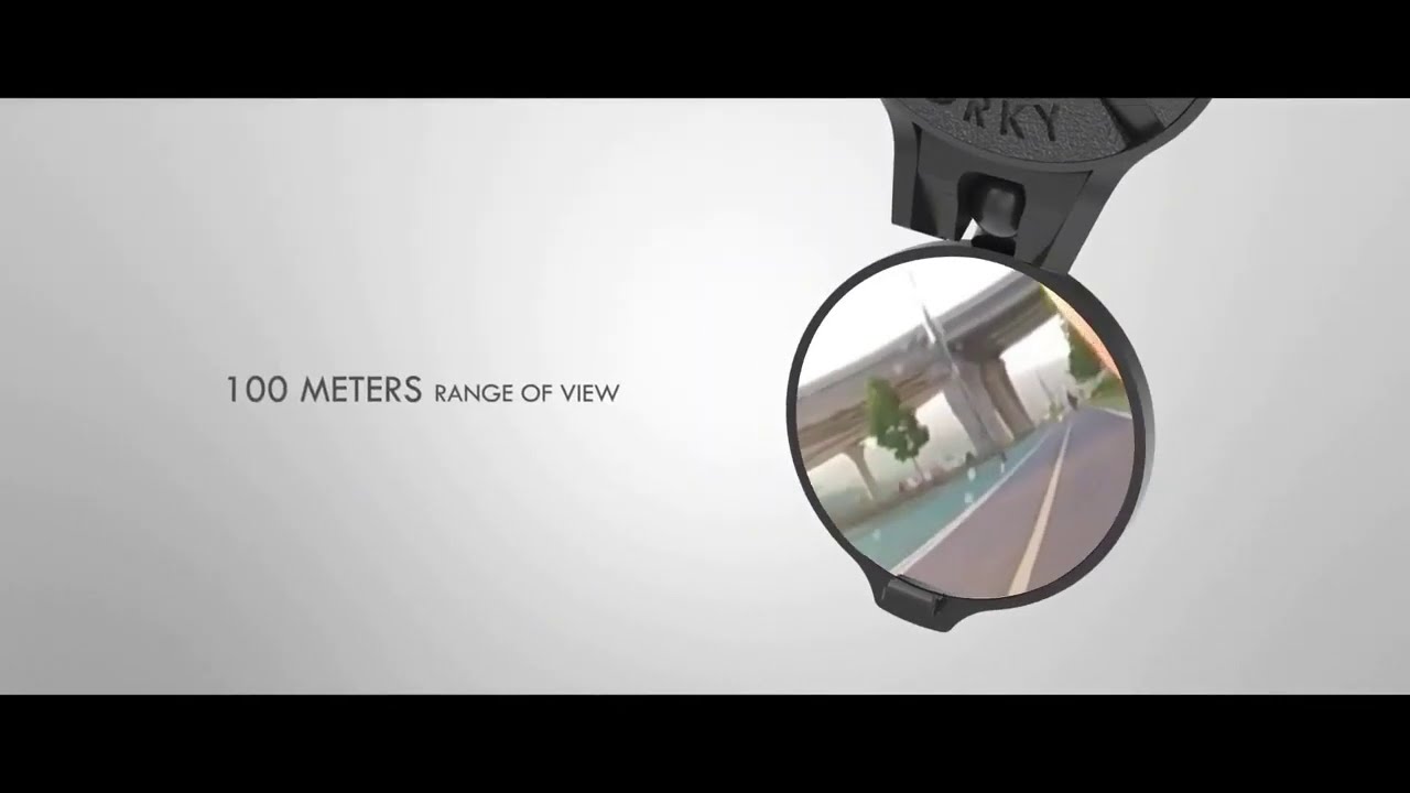 CORKY - The Revolutionary rear-view mirror for cycling - YouTube