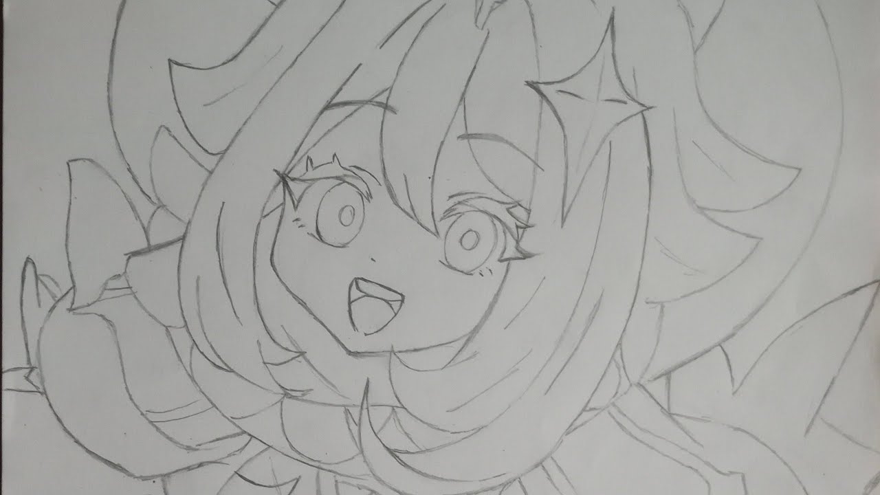 GENSHIN IMPACT : Paimon drawing by Kairi Hikari part 1 - YouTube