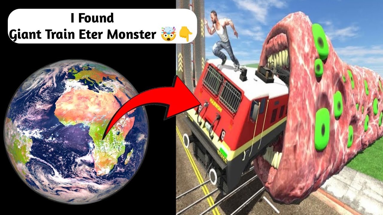 I Found Giant Train Eter Monster 😱 On Google Map And Google Earth🌎 # ...