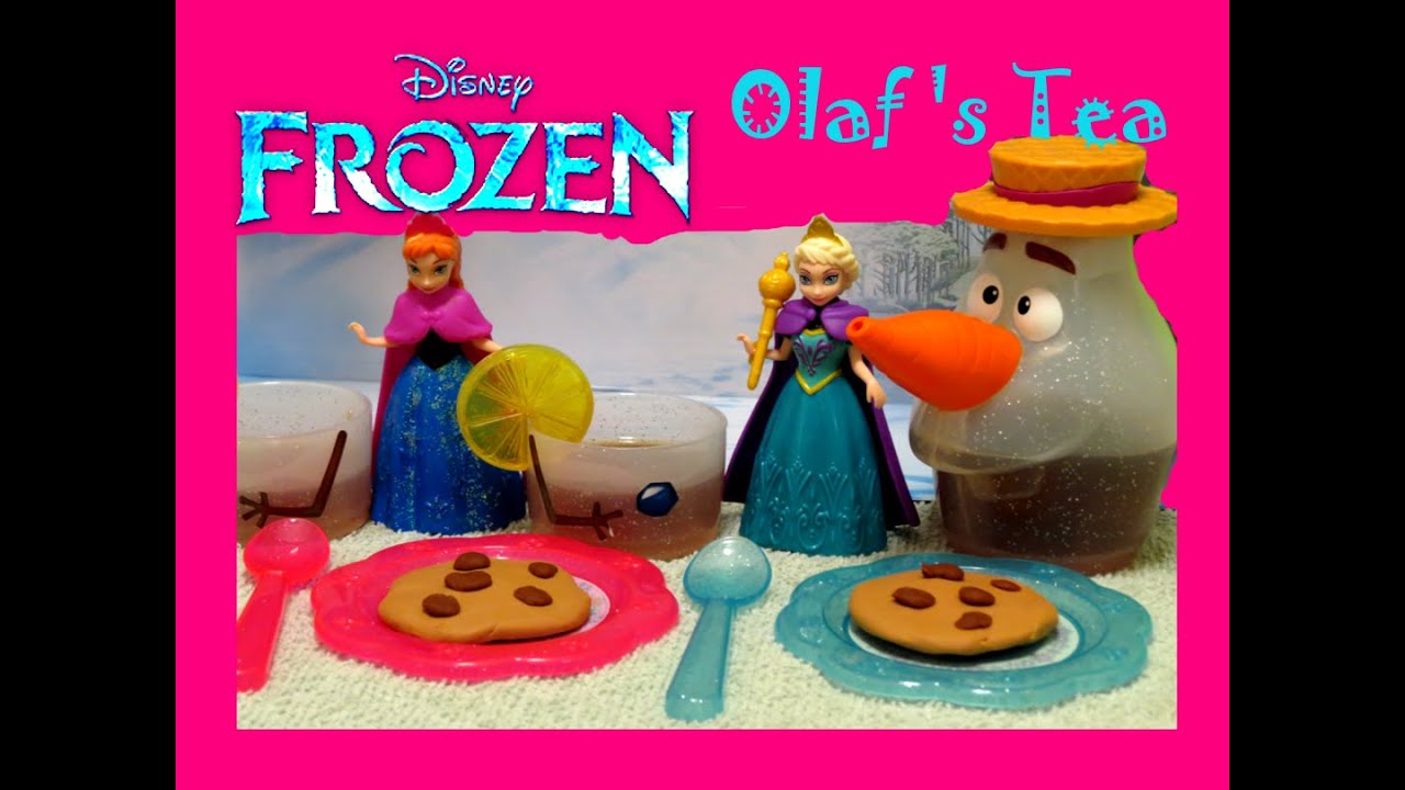 Disney Frozen Olaf's Summer Tea Set Play-doh Cookies, Video 90 - YouTube