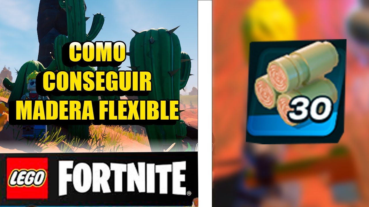 COMO CONSEGUIR MADERA FLEXIBLE EN LEGO FORTNITE - YouTube