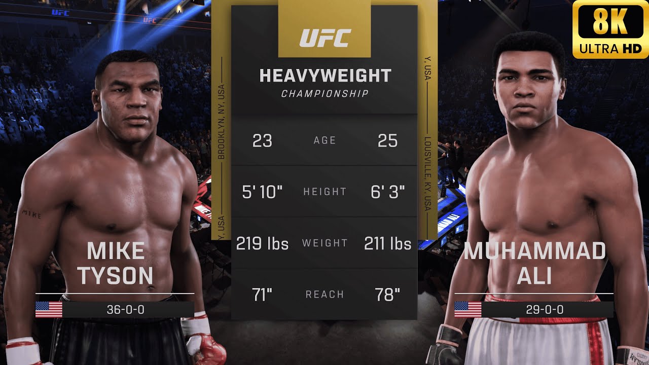Mike Tyson & Muhammed Ali UFC 5 8K 60 Fps Full Fight. - YouTube