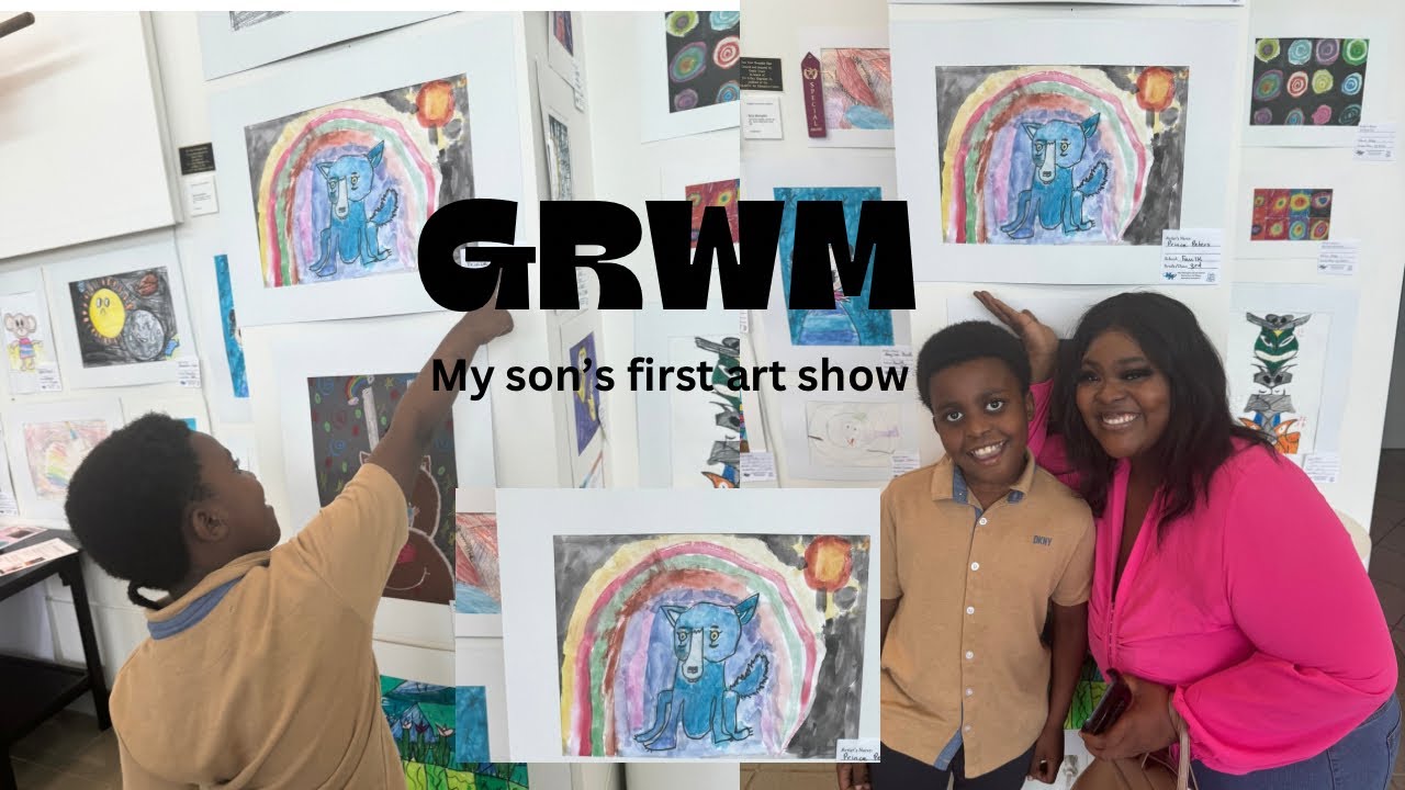 GRWM for my son’s Art Showing ! - YouTube