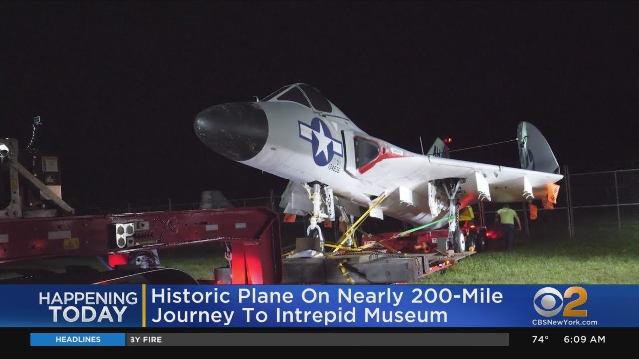 Historic Aircraft Headed To Intrepid Museum - YouTube
