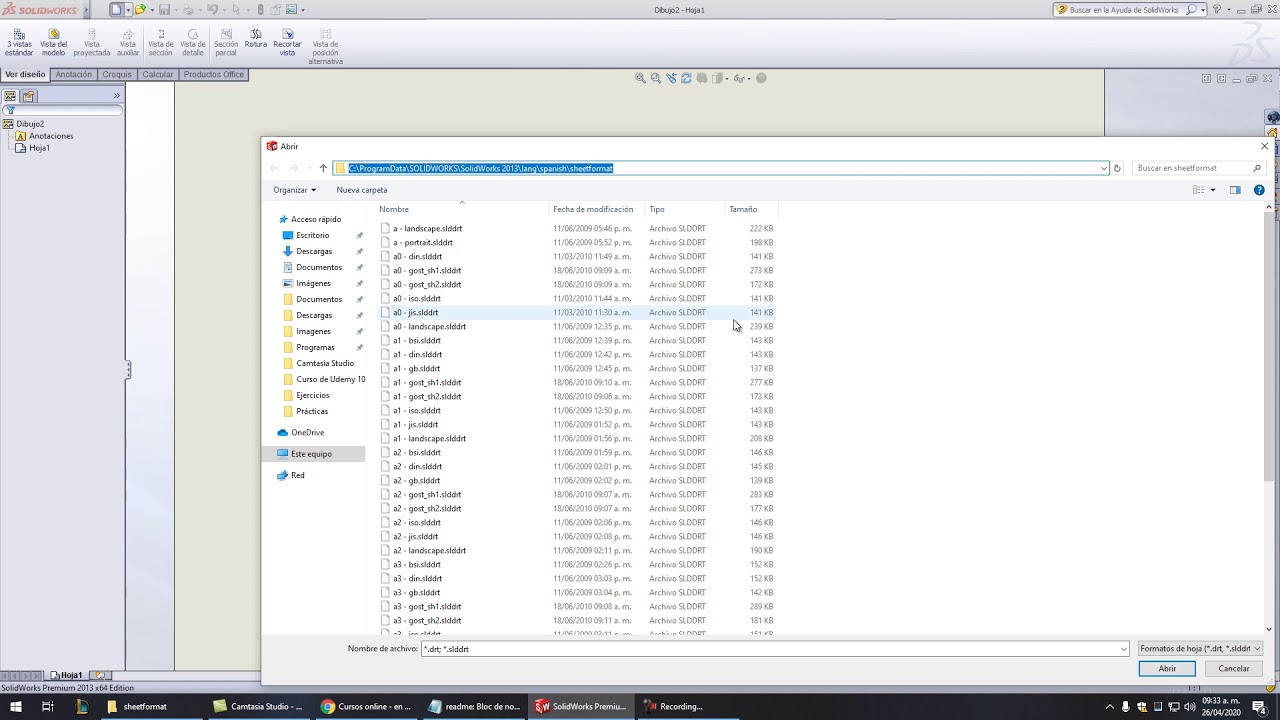 Plantillas para solidworks - YouTube