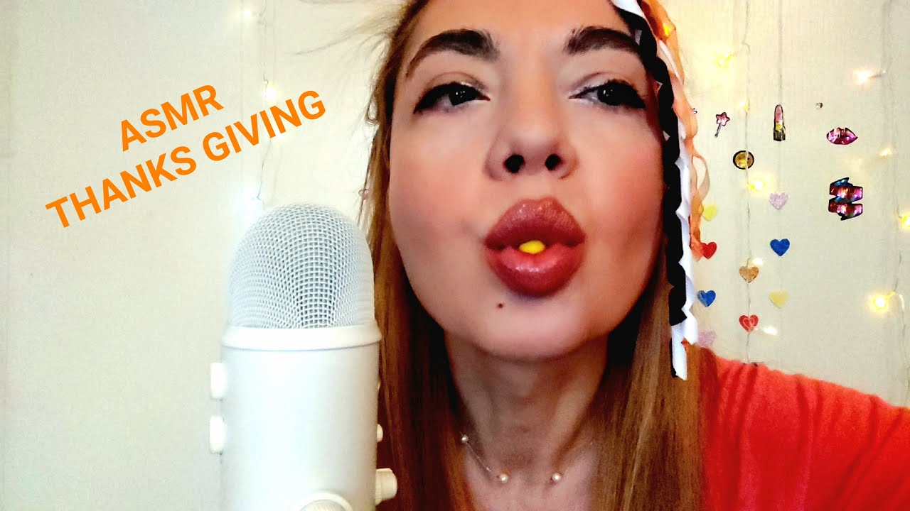 ASMR Thanksgiving 🦃 Yellow Candies 🥧 EATING SOUNDS 💋💋 - YouTube
