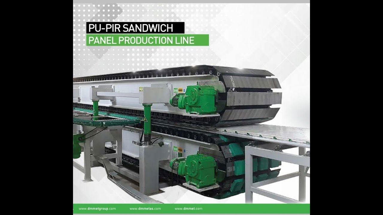 Continuous PU/PIR Sandwich Panel Production Line - DMMET GROUP - YouTube
