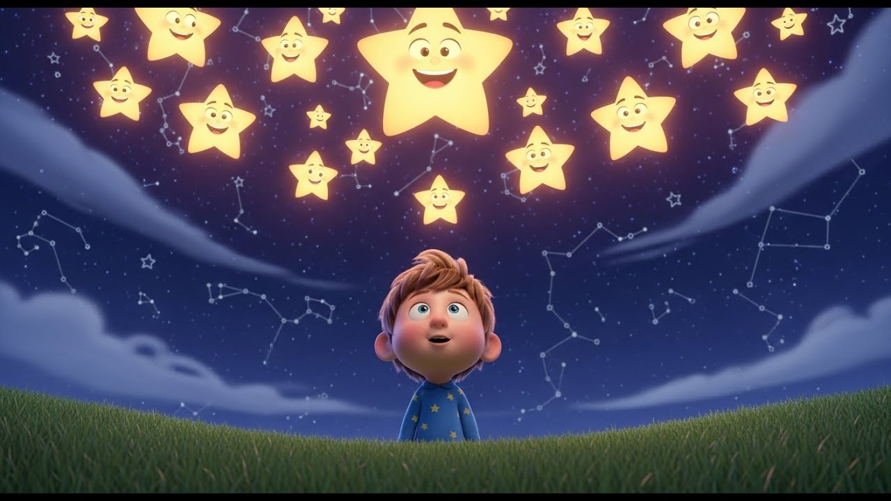 Counting Stars Up in the Night Sky ⭐ | Learn Numbers for Kids | Fun ...