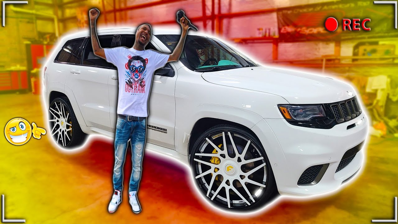 FINALLY GOT MY 26INCH FORGIATOS ON MY TRACKHAWK AND IT LOOKS AMAZING ...