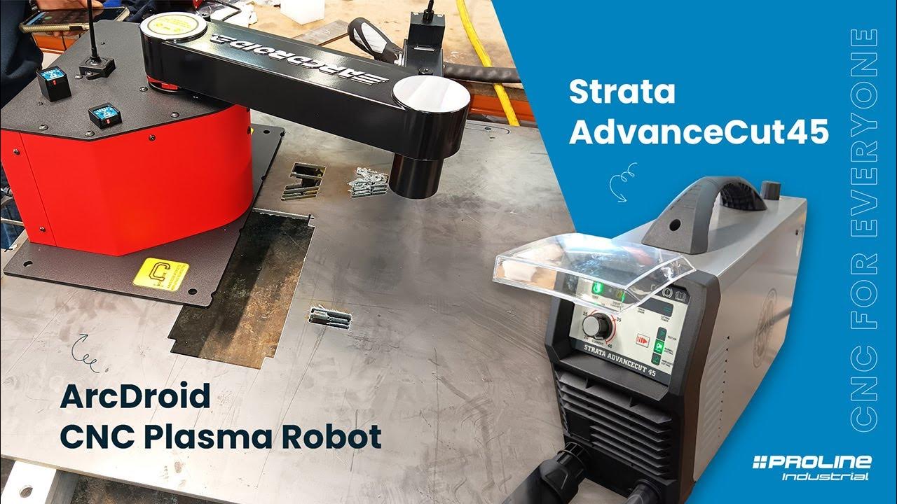 ArcDroid CNC with Strata AdvanceCut45 plasma cutter - Proline Industrial - YouTube