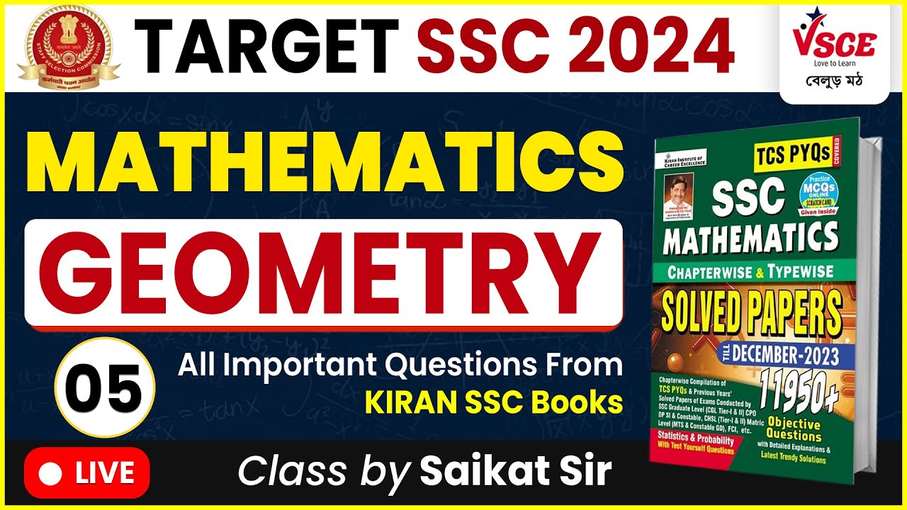 Complete Geometry (Part -5) | SSC CGL, CHSL, MTS | Kiran SSC Math Book ...