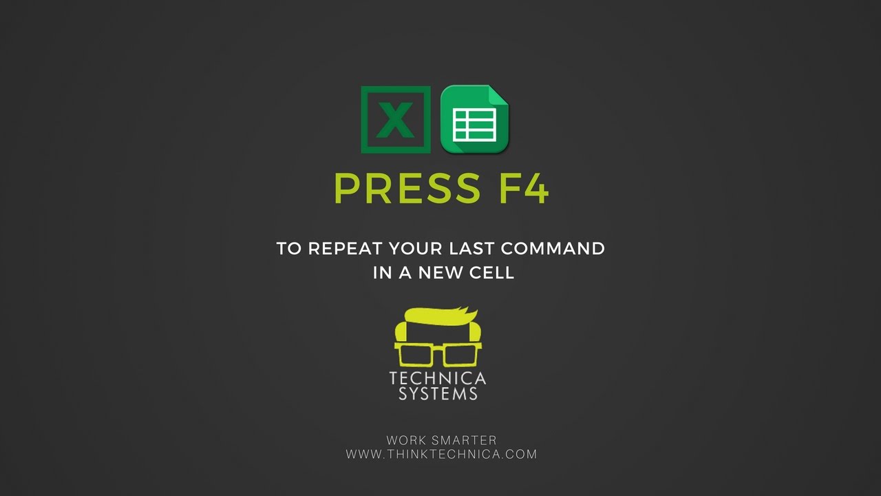 Computer Tips: Using F4 in Spreadsheets - YouTube