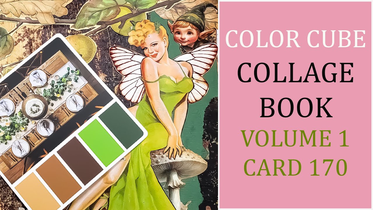 Color Cube Collage The Fairy Godmother - Collage Art Book Layout ...