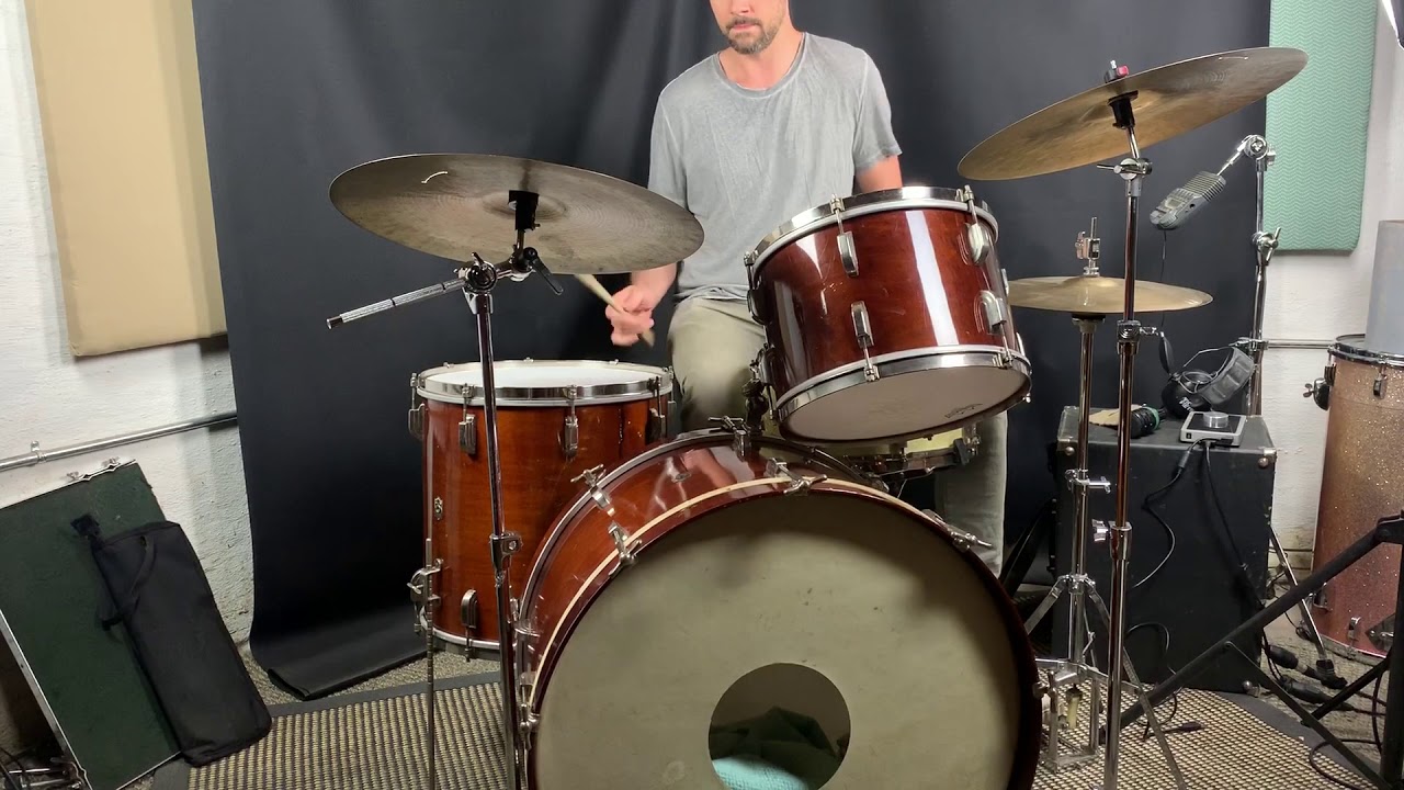 Vintage Leedy 1940s Drums & Turkish K Zildjian Cymbals - YouTube