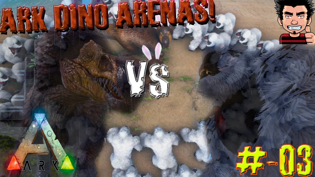 ARK Survival Evolved batallas Dinosaurios arena DODOREX vs Megapithecus ...