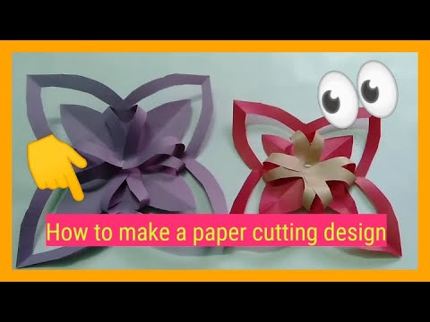 Simple Paper cut design|paper art - YouTube