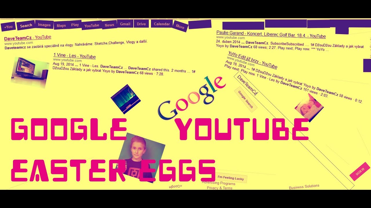 Easter Eggs - Google + YouTube /w Rákosník - YouTube