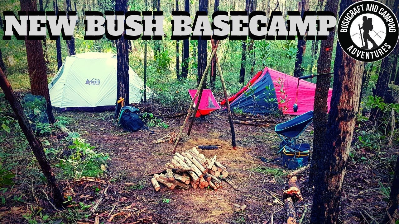 Brand new wild BUSH CAMPING location || Camping good times with a mate ...
