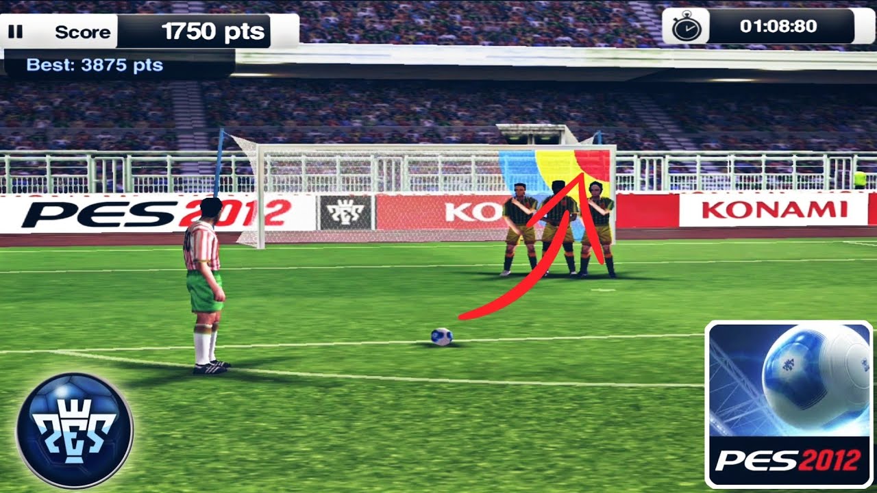 DESAFIO DE FALTAS || PES 2012 MOBILE - YouTube