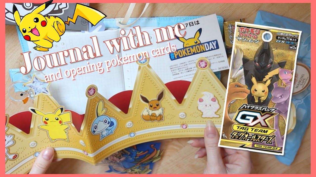 Pokémon journaling and HAUL ⚡ Real time journaling - YouTube