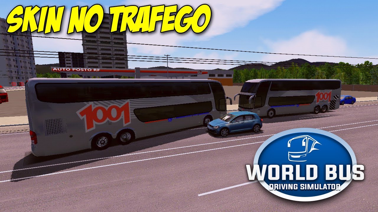 Como Colocar Skins no Tráfego do World Bus Driving Simulator - YouTube