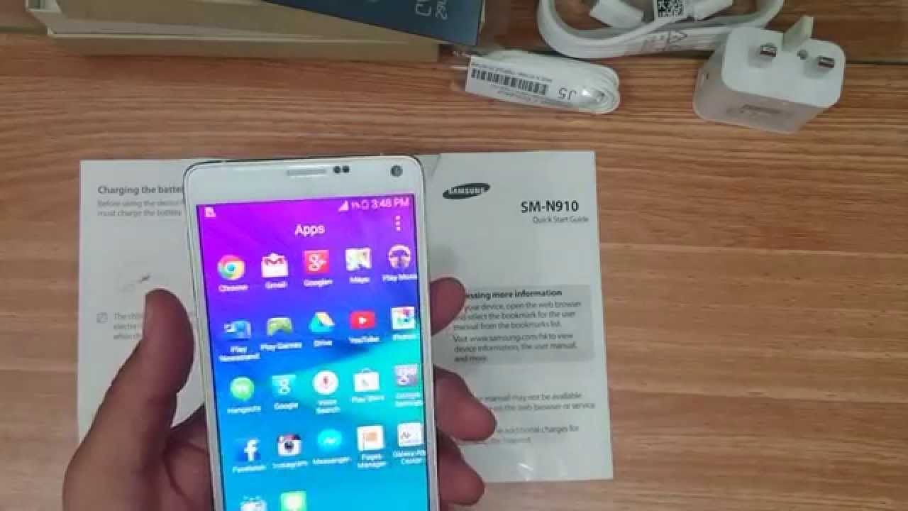Note 4 SM-N910 Unboxing & Review - YouTube