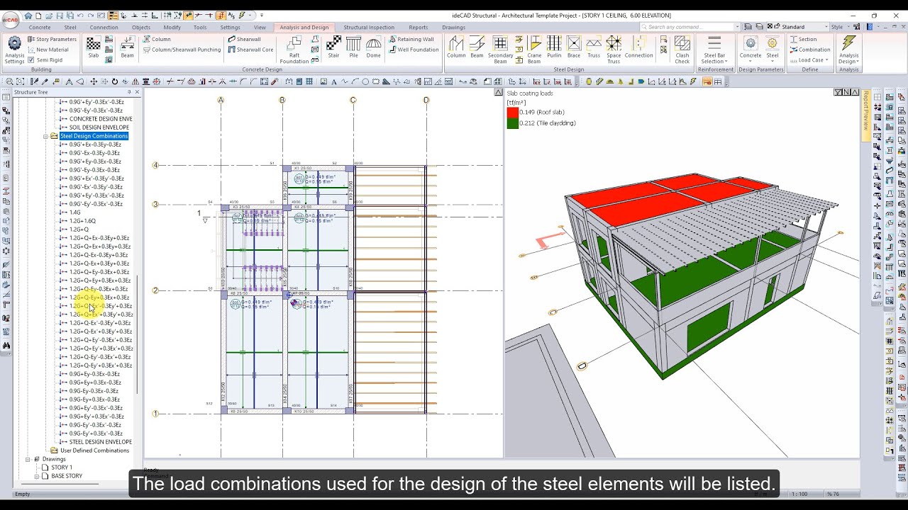Structural BIM Software | Analysis and Design | ideCAD Structural - YouTube