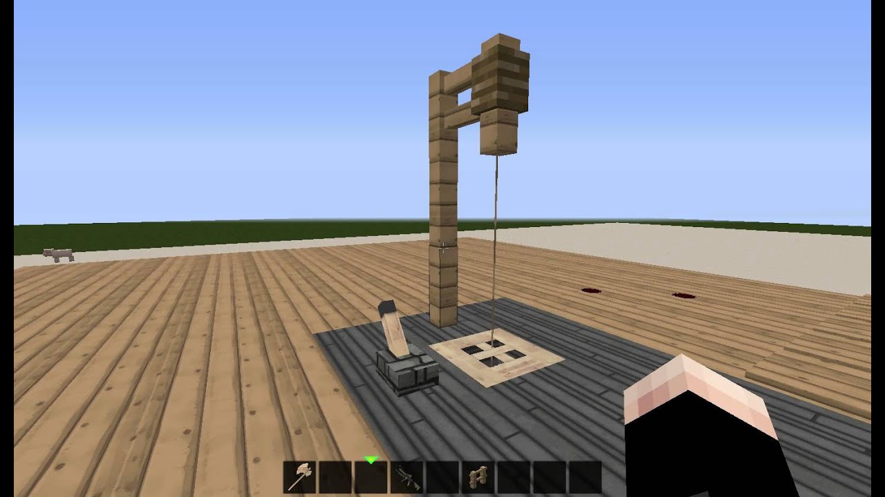 hanging machine in minecraft?!?! - YouTube