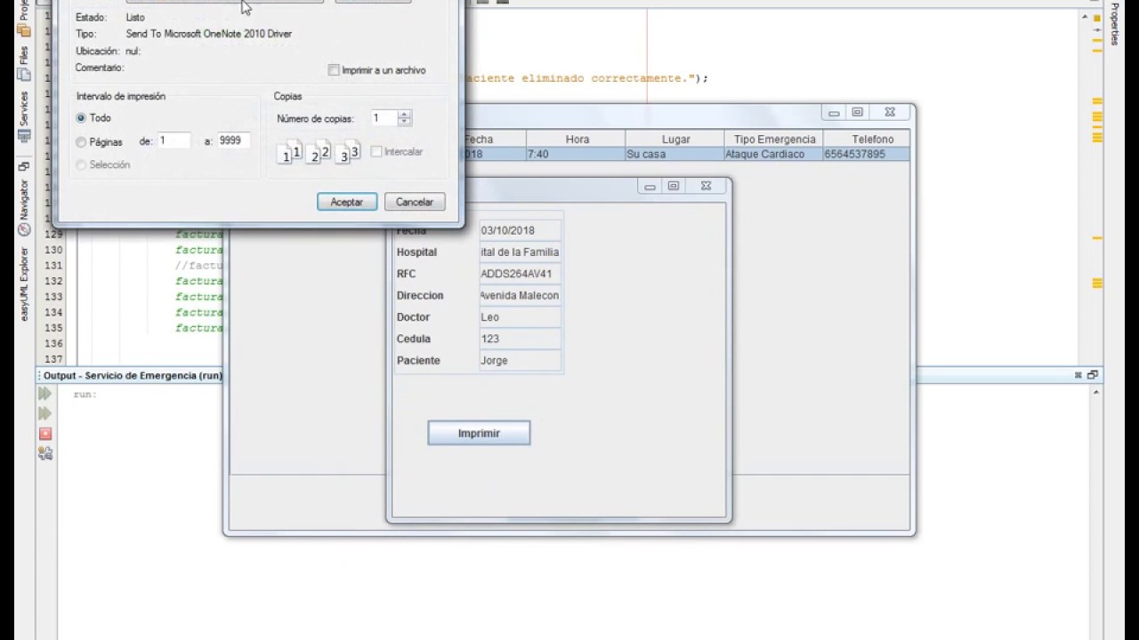 Sistema Basico Servicio de Hospital en NetBeans Java + Link de Descarga ...