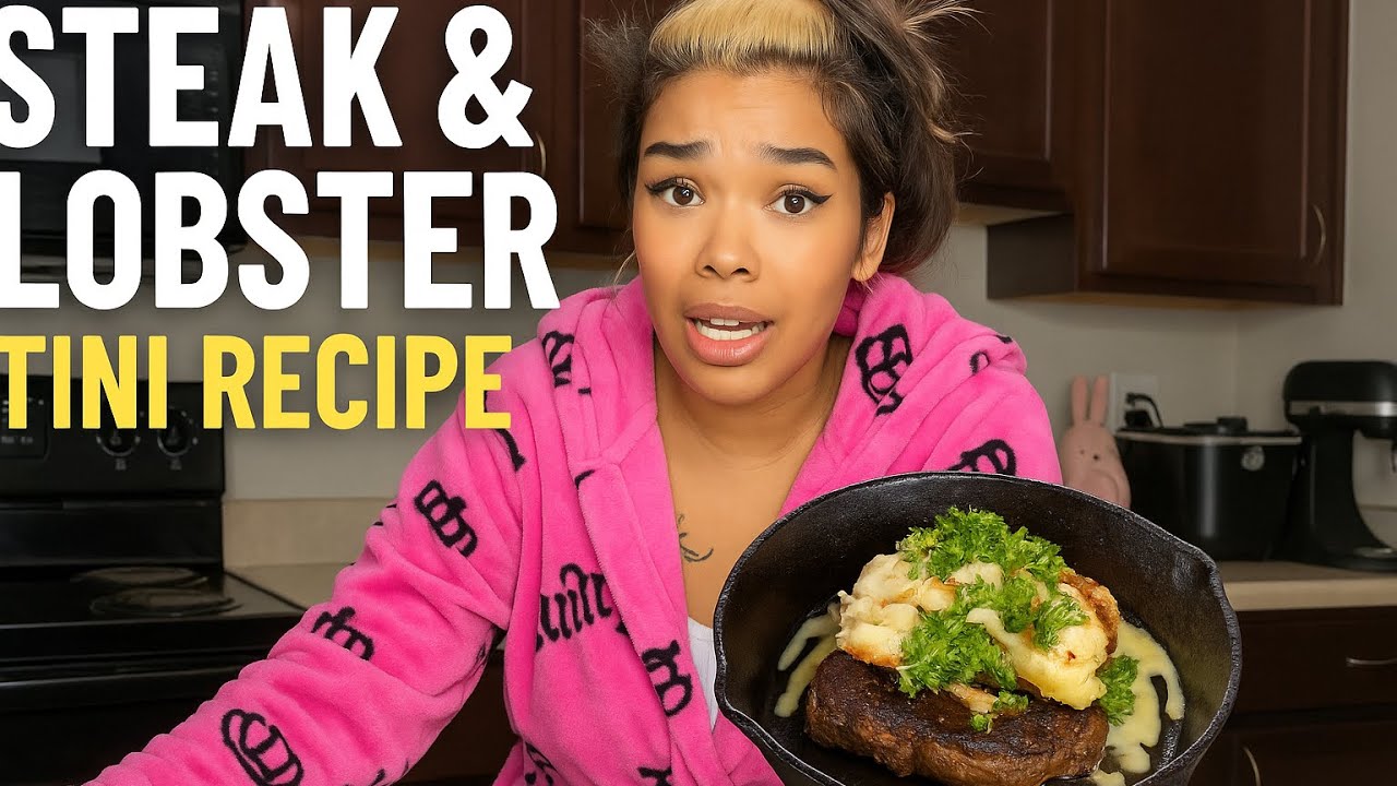 🔥 I Tried Tini’s Viral Steak & Lobster Recipe! | Cook With Me 🥩🦞 - YouTube