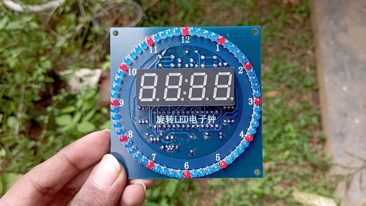 DIY Digital Clock with LED Circle - YouTube