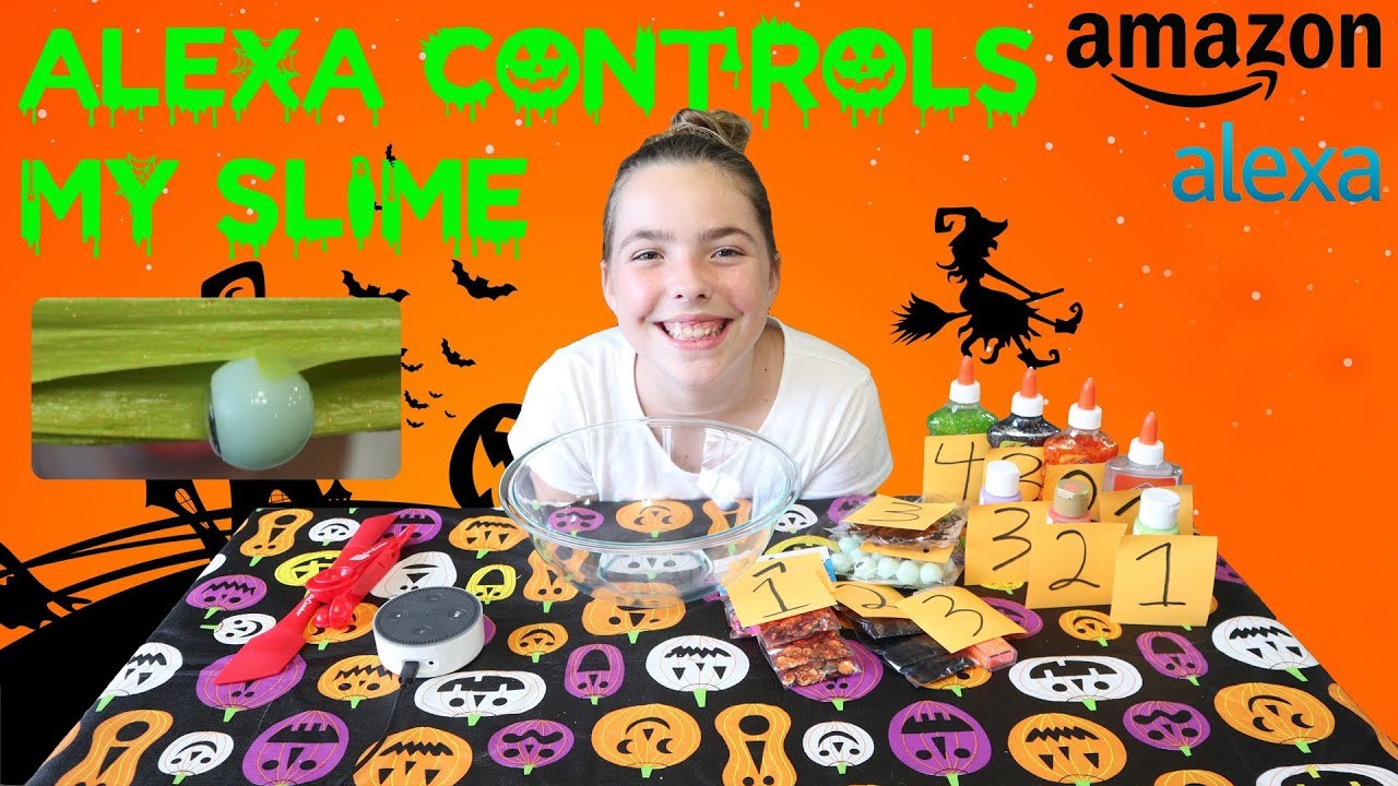 Alexa Controls My Slime Challenge! Alexa Picks My slime Ingredients ...