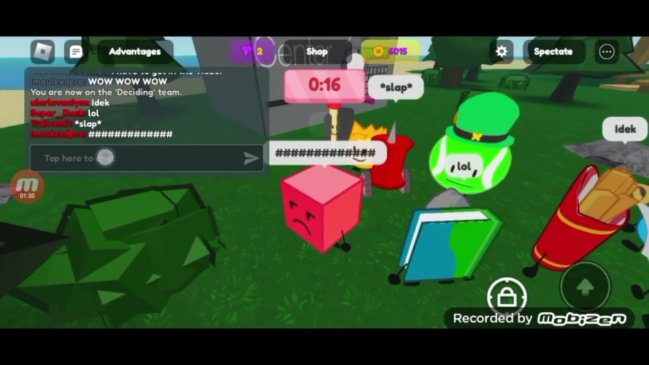 Winning as Blocky in BFDIA ROBLOX (part 1) - YouTube