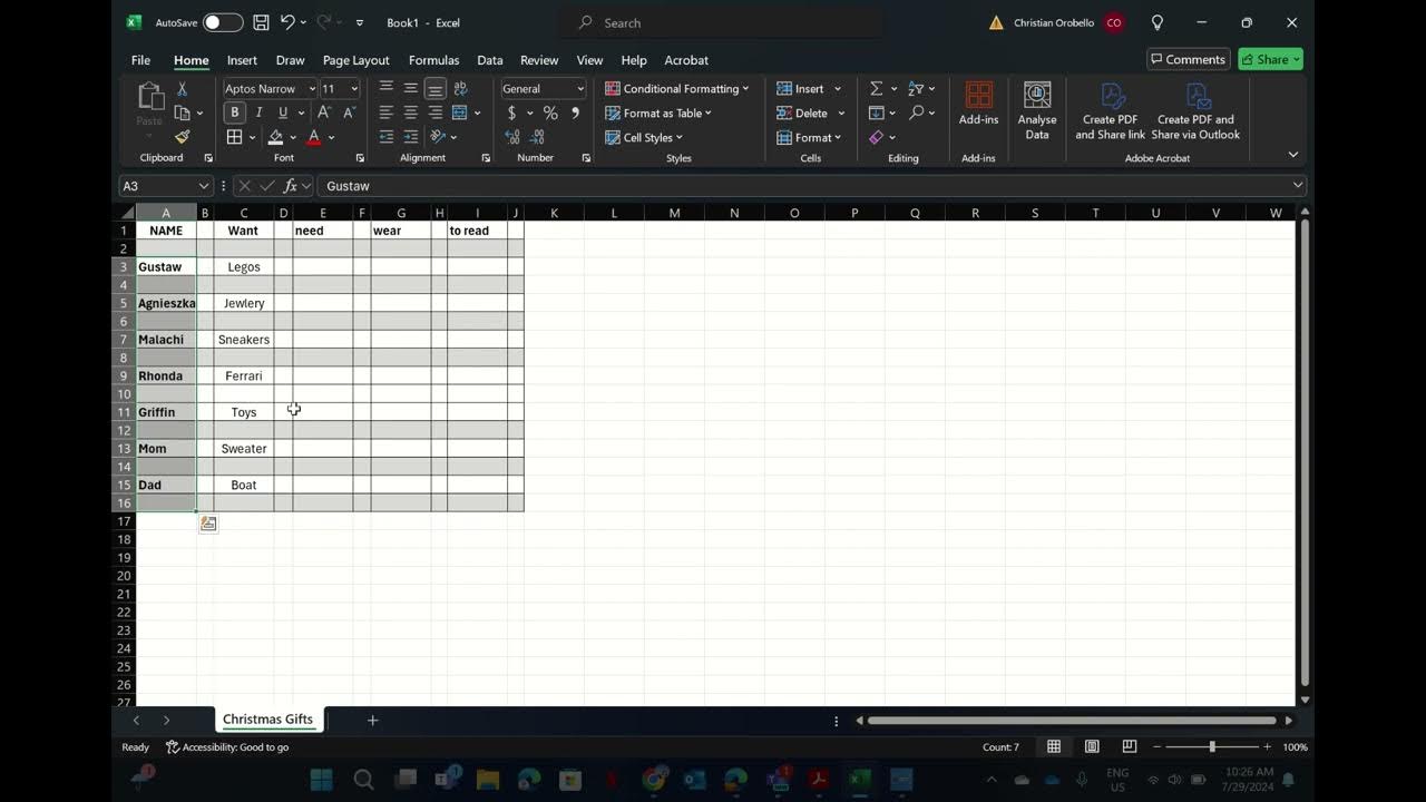Basic Excel Skills video 1 - YouTube