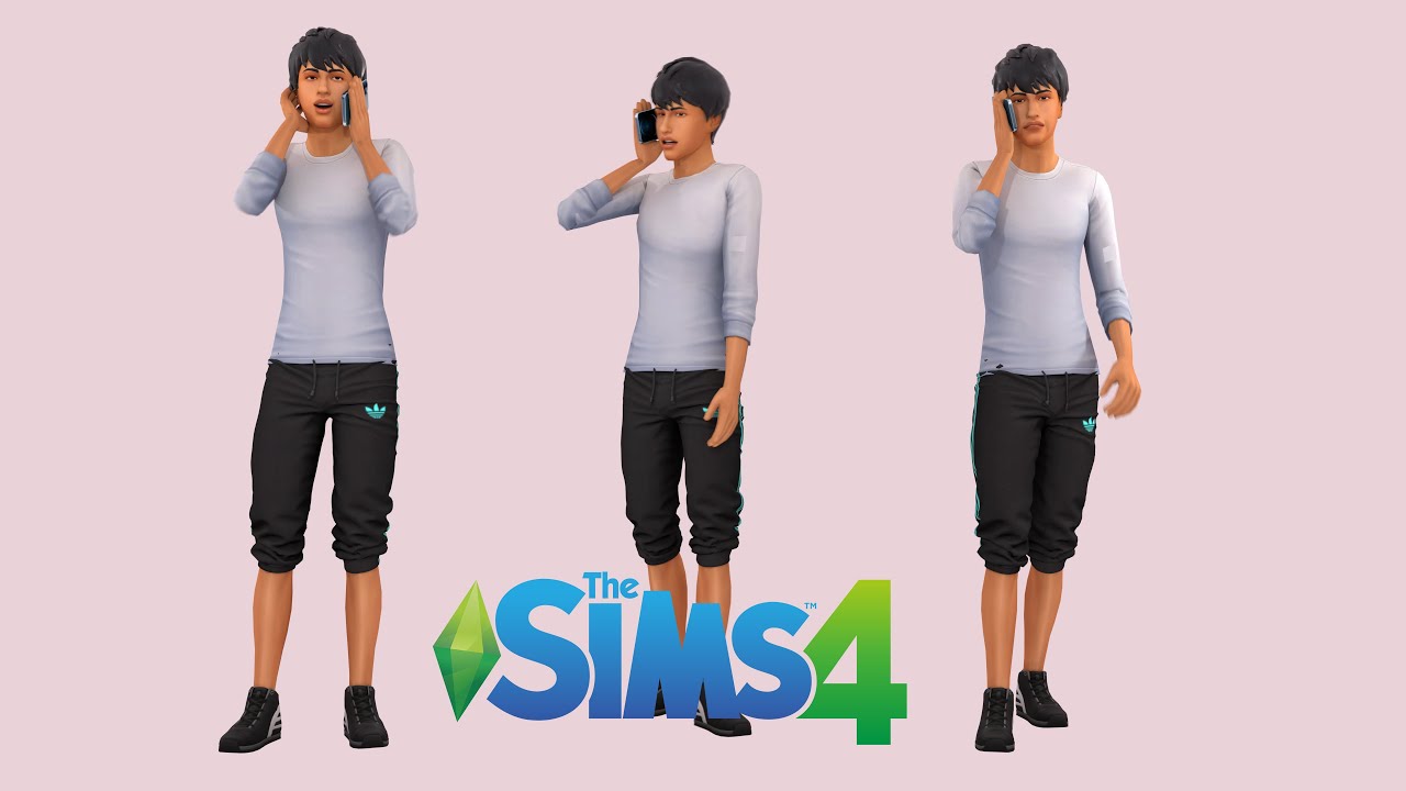 Talking Phone Animation *Free* #1 | The Sims 4 **Download** - YouTube