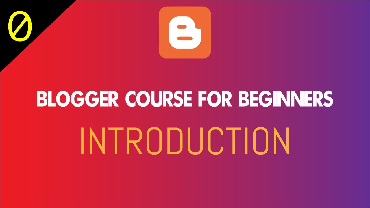 Blogger Course Introduction by TechnicalSaeed - YouTube