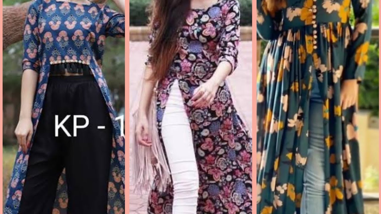 long frocks with jeans/trending summer froks with jeans - YouTube