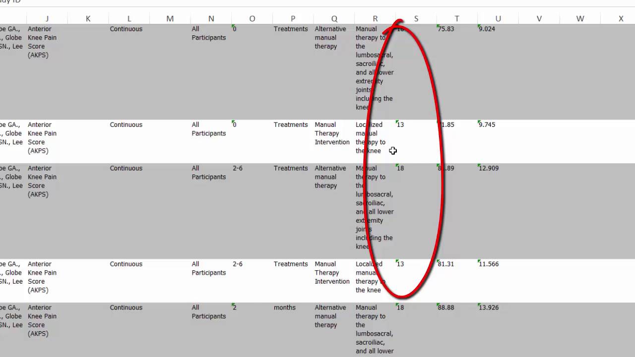 Get data into OpenMeta from SRDR comparing means - YouTube