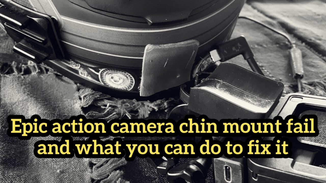 Epic action camera chin mount fail on my motorcycle helmet and how to ...