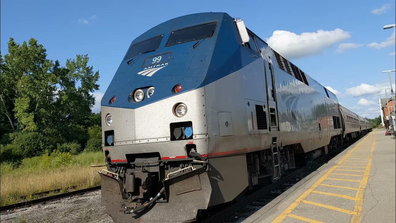 (Horn Taps!) VIA 98/AMTK 63 | 99 Departing Niagara Falls Canada - YouTube