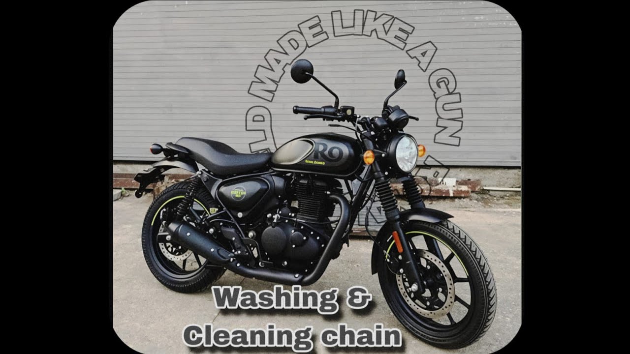 RE~Hunter 350 Washing and Cleaning Chain - YouTube