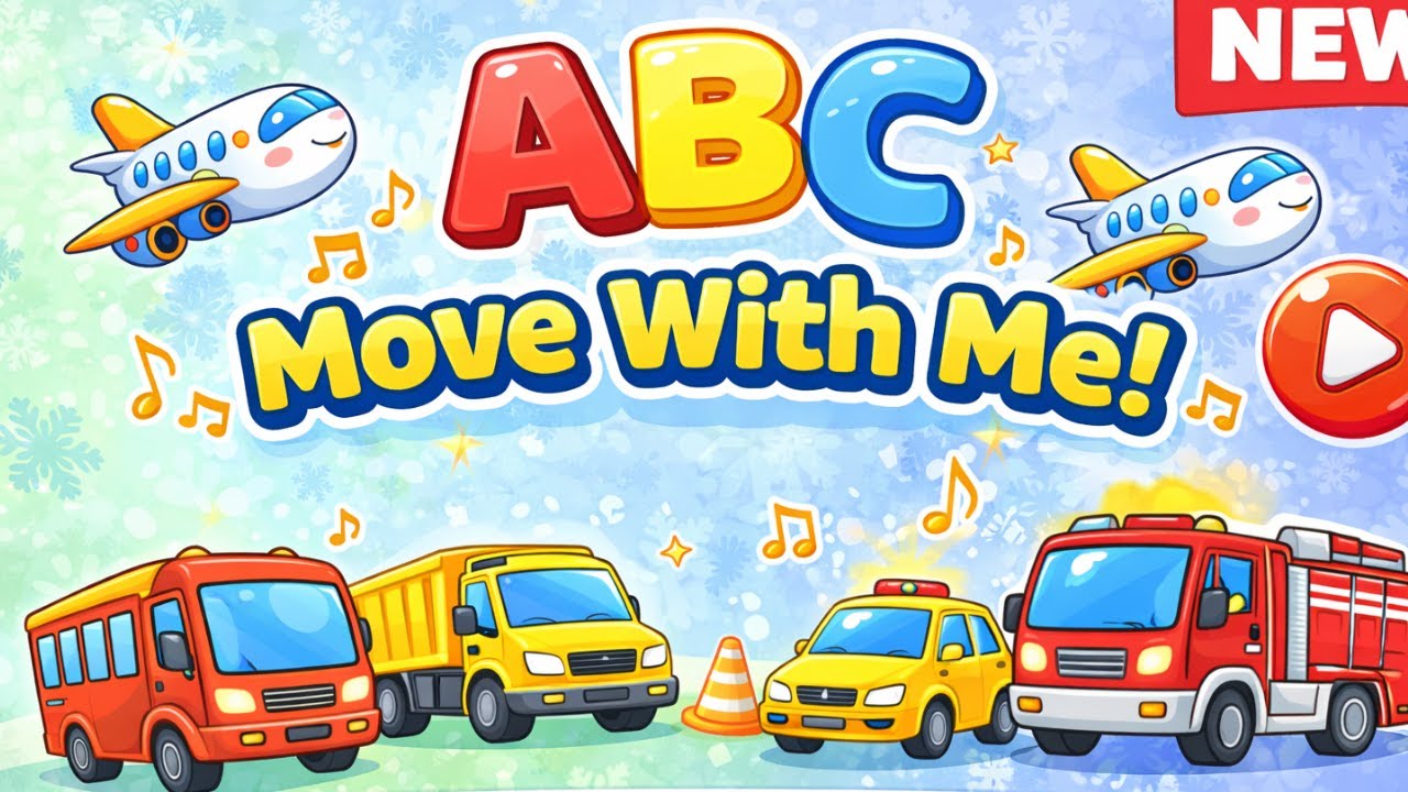 ABC Move With Me! 🚗 ️ | Alphabet Song with Moving Vehicles for Kids ...