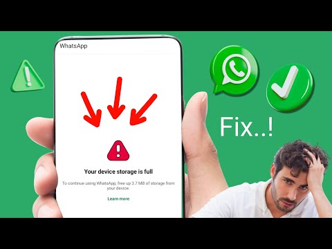 How to Fix WhatsApp Your device storage is full Problem | Fix Your device storage is full Problem