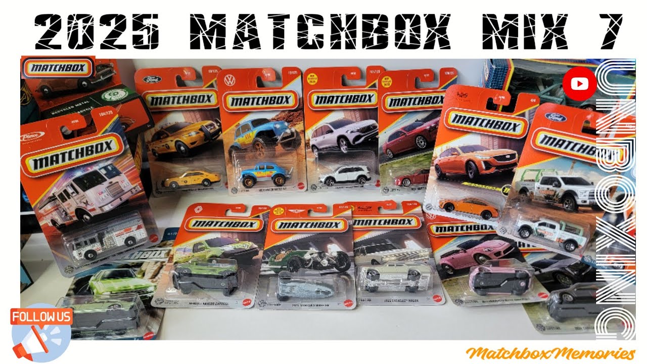 Unboxing the Newest 2025 Matchbox Cars from MIX 7! - YouTube