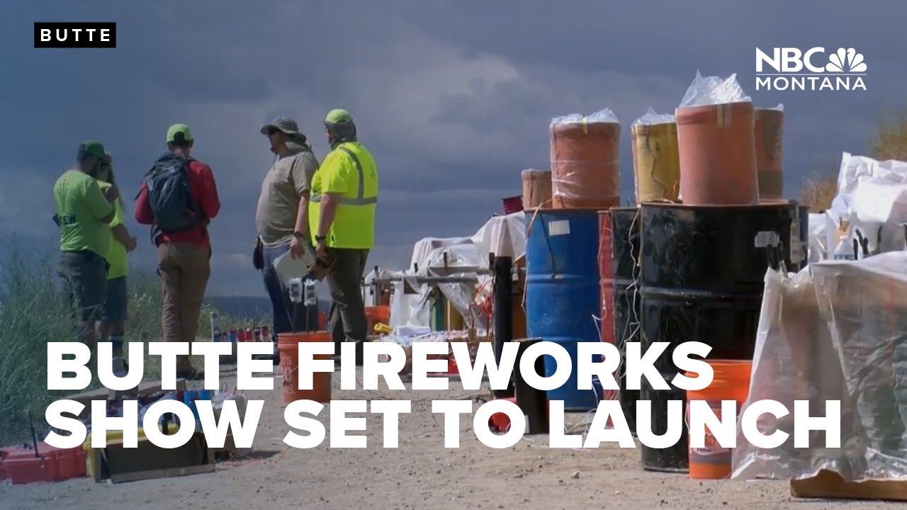 Preparations complete for Butte's fireworks display - YouTube