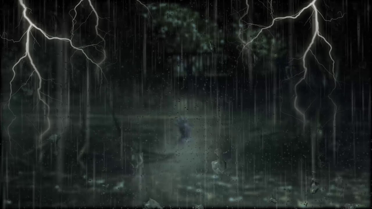 Scary Hand In Water With The Sound Of Rain & Thunders | Awesome Rain ...