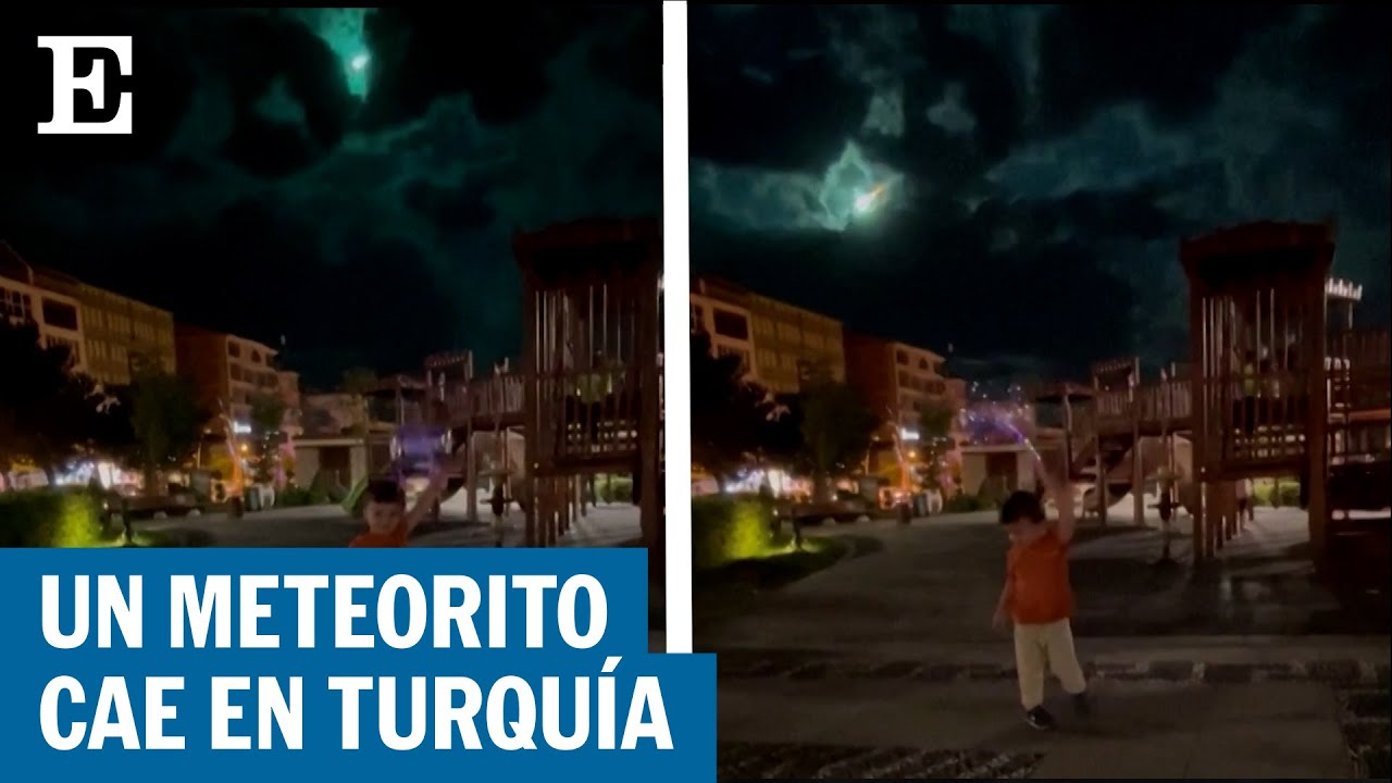 Así se ha visto la caída de un meteorito de grandes dimensiones en ...