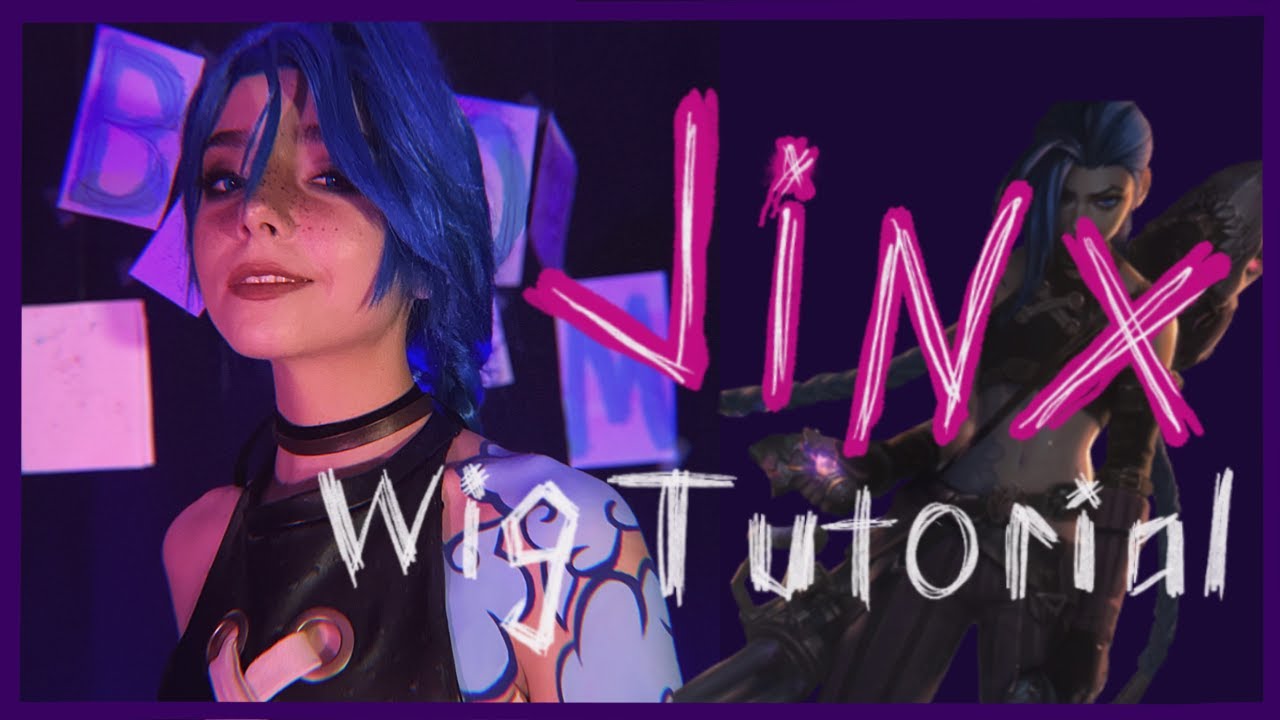 How I Styled My Wig For Jinx From Arcane - YouTube