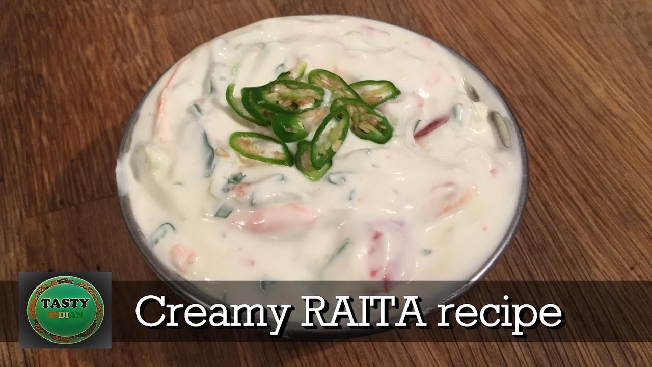 Raita Recipe | Simple Creamy Raita Recipe | Indian Tzatziki - YouTube